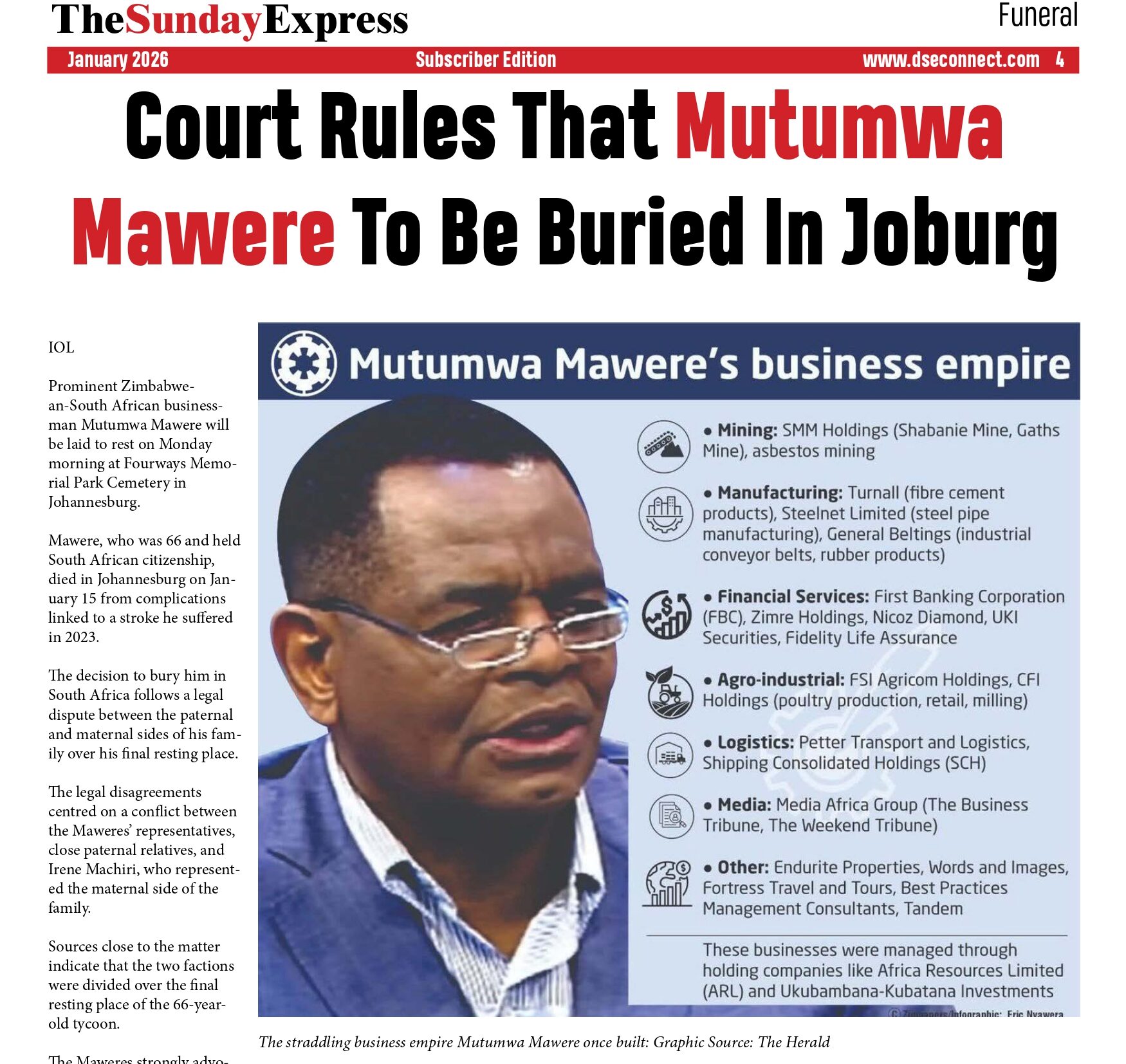 Court Rules That Mutumwa Mawere Be Buried In South Africa - DIGITAL ...