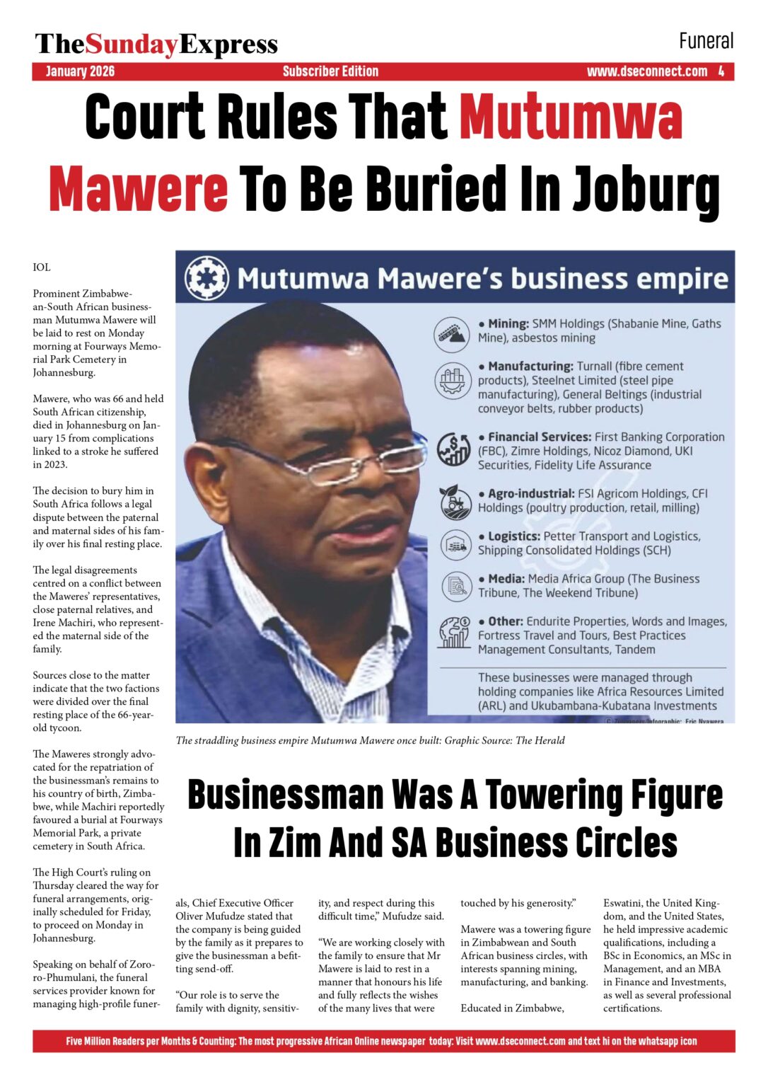 Court Rules That Mutumwa Mawere Be Buried In South Africa - DIGITAL ...